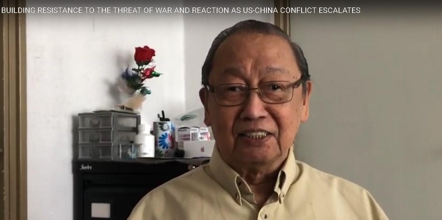 Building resistance to the threat of war and reaction as US-China ...